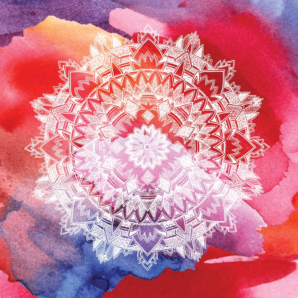 Mandala 4 – Watercolor – Dan The Mandala